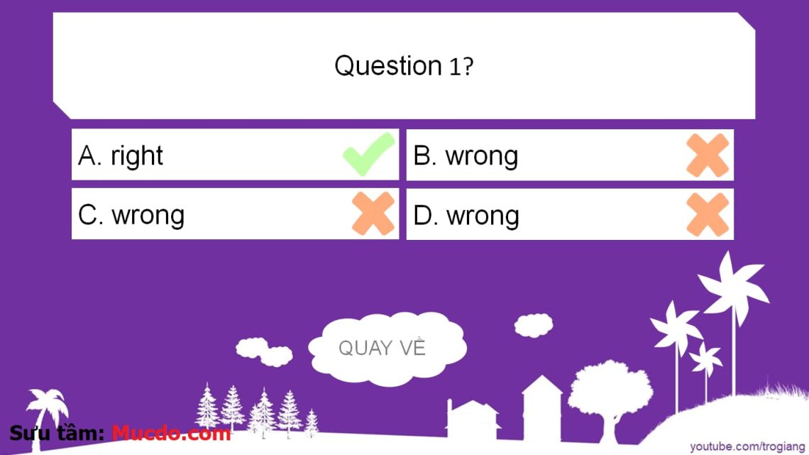 Trò Chơi PowerPoint Vòng Quay May Mắn - Mực đỏ